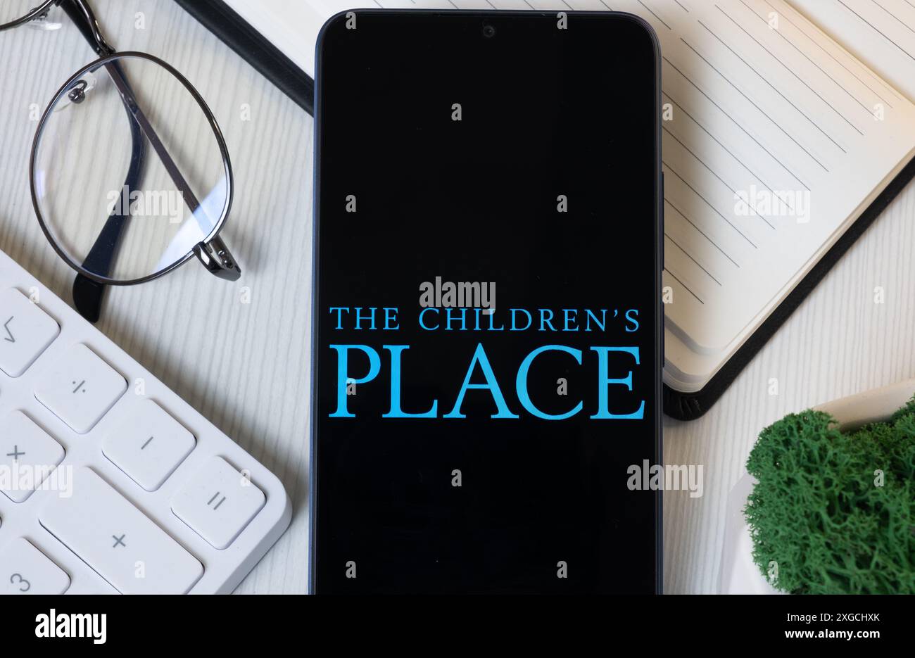 New York, USA - 11 June 2024: The Childrens Place Logo on Phone Screen ...