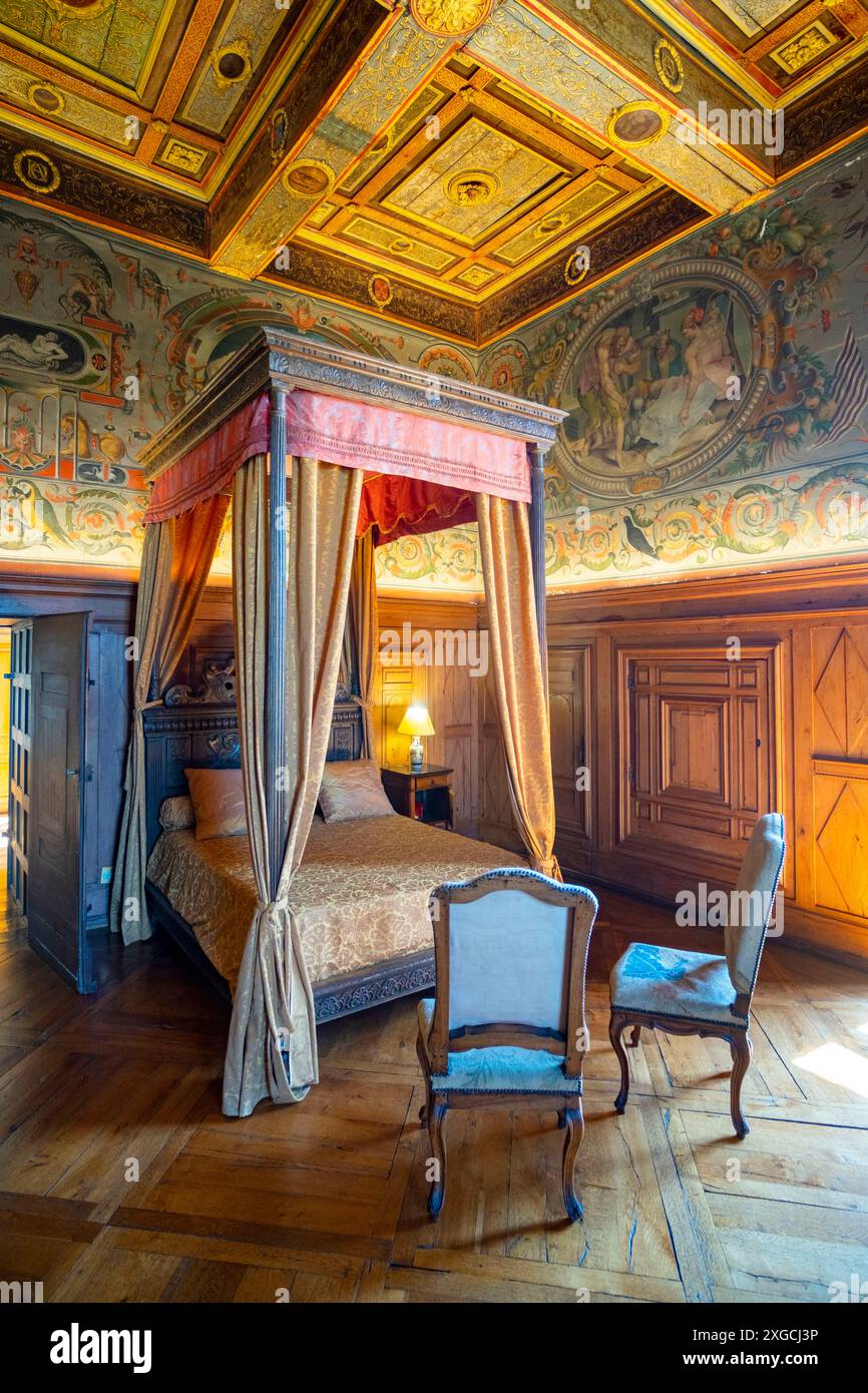 France, Yonne, Ancy le Franc, castle of Ancy le Franc, the room of Arts ...