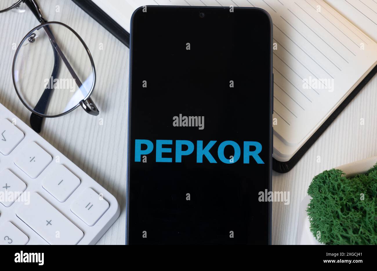 New York, USA - 11 June 2024: Pepkor Logo on Phone Screen, Company Icon ...