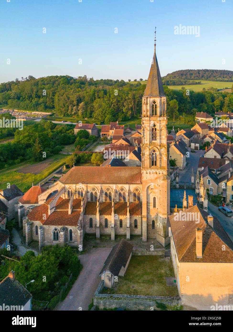 France, Yonne, Morvan regional natural park, Saint Pere, village and ...