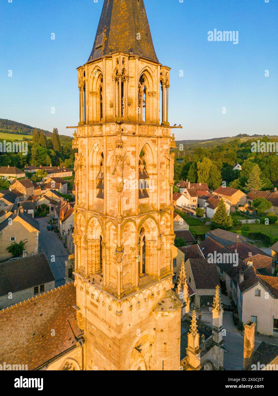 France, Yonne, Morvan regional natural park, Saint Pere, village and ...