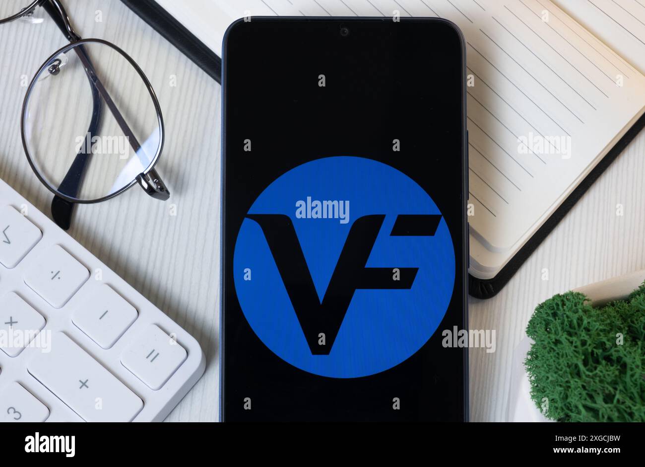New York, USA - 11 June 2024: VF Corporation Logo on Phone Screen ...
