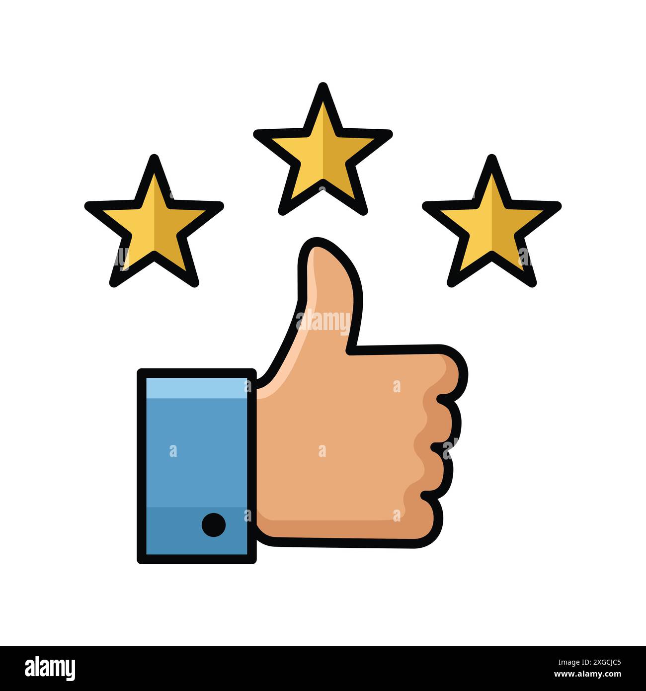 thumb up - thumb down icon vector design template in white background ...