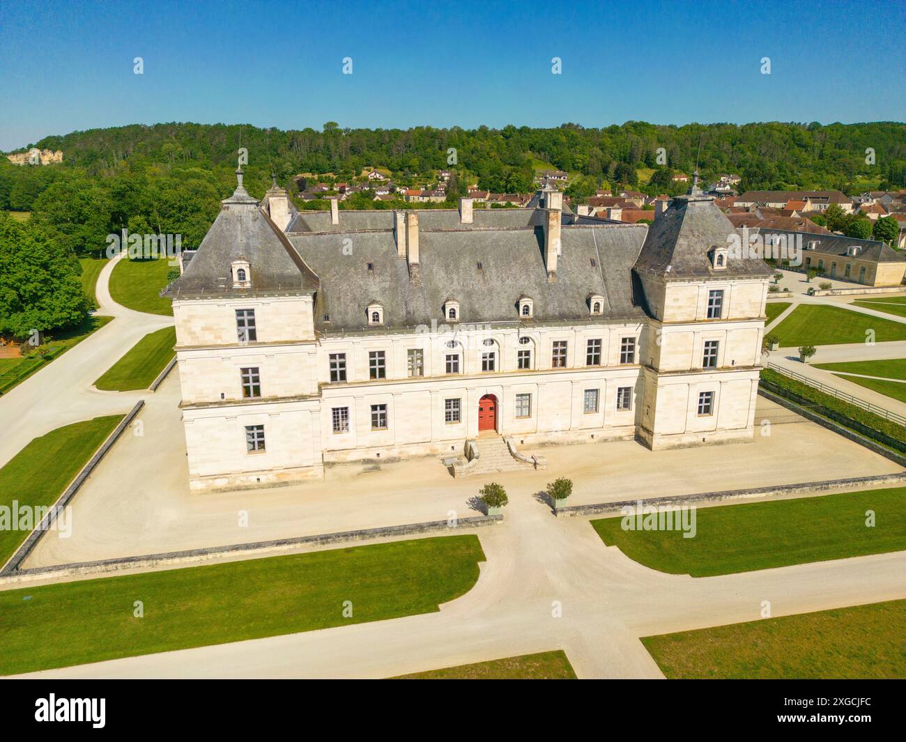 France, Yonne, Ancy le Franc castle and its park designed by Andre Le ...