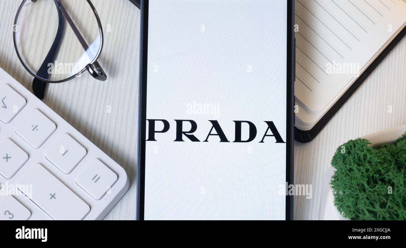 Logo Prada Prada Blue Vitello Move Leather Triangle Logo Card Case