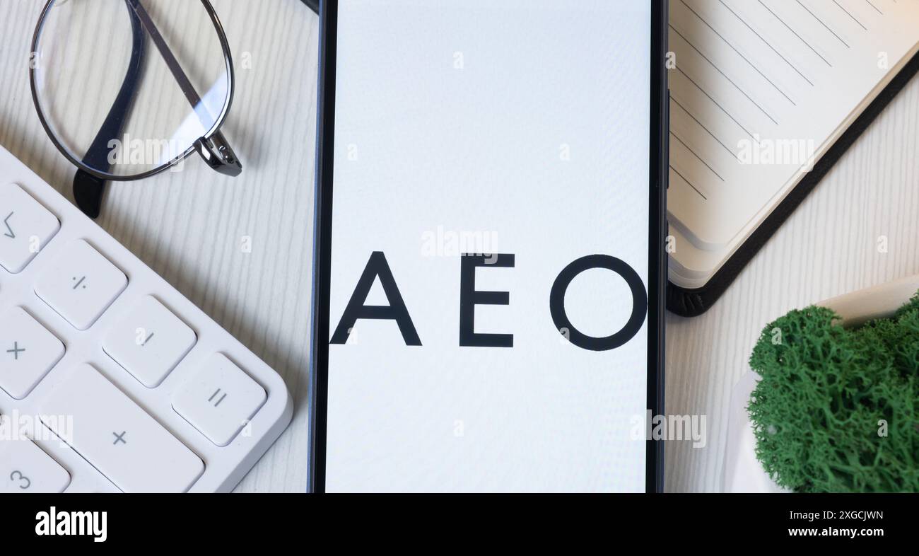Aeo business company logo hi-res stock photography and images - Alamy