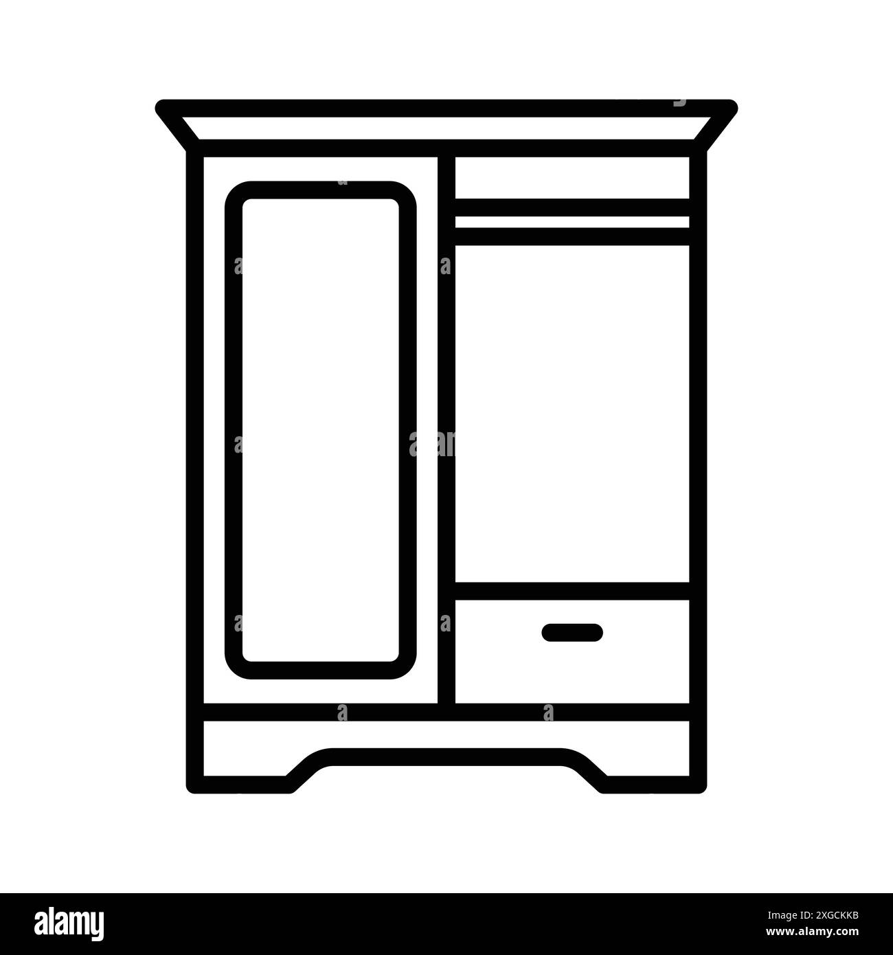 wardrobe icon vector design template in white background Stock Vector ...