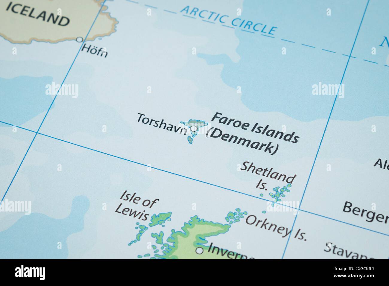 Map of the faroe island hi-res stock photography and images - Alamy