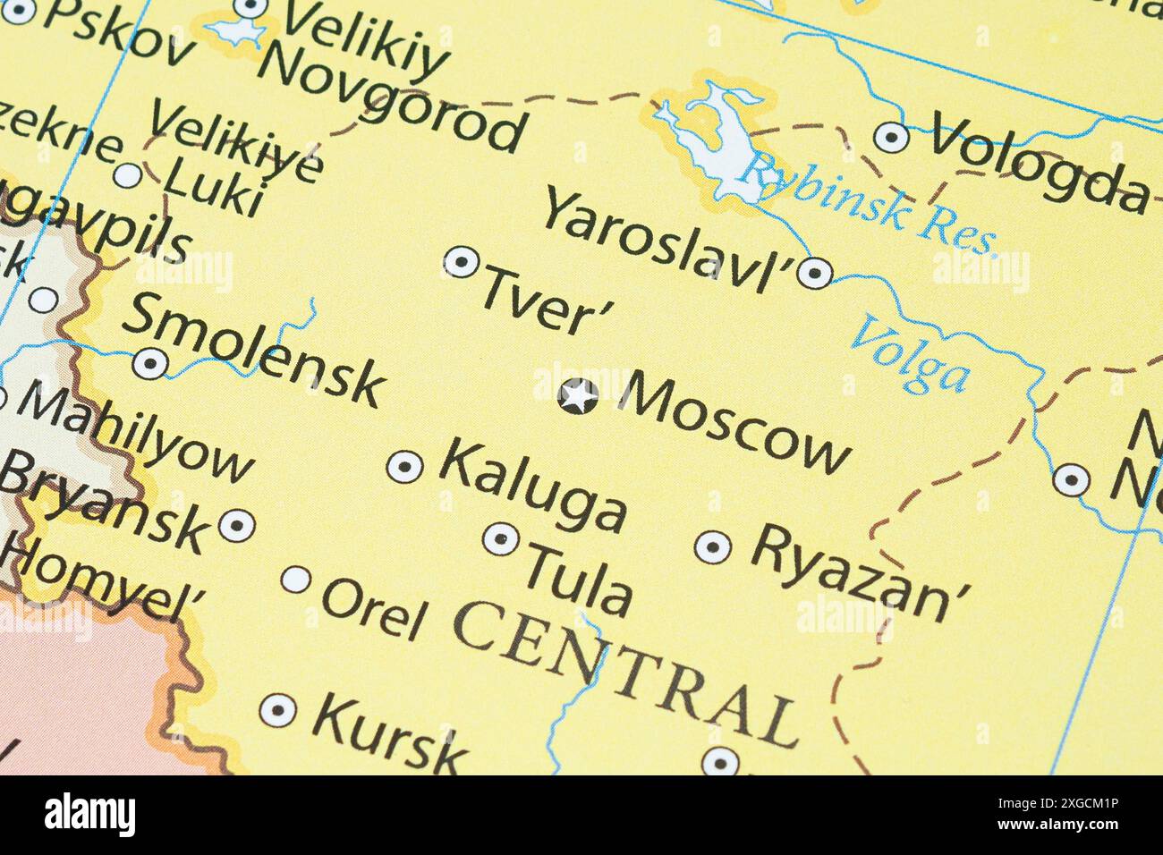 Detailed map russia capital city hi-res stock photography and images ...