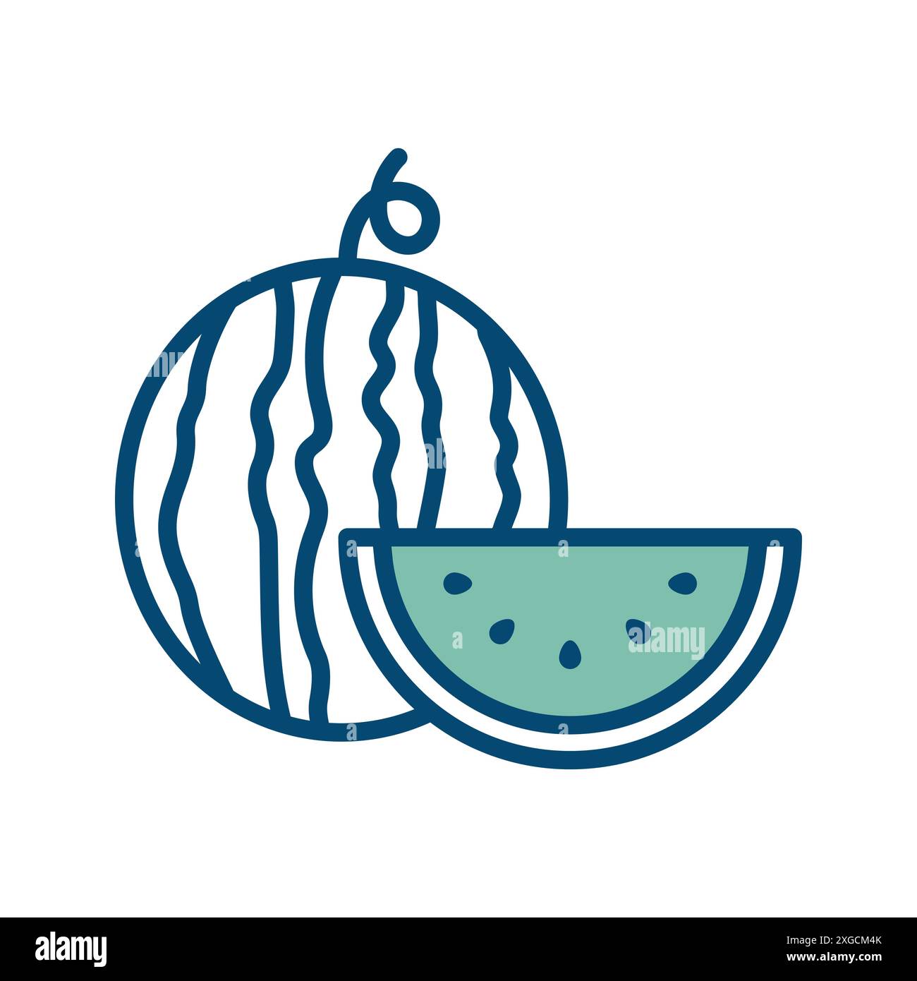 watermelon icon vector design template in white background Stock Vector ...