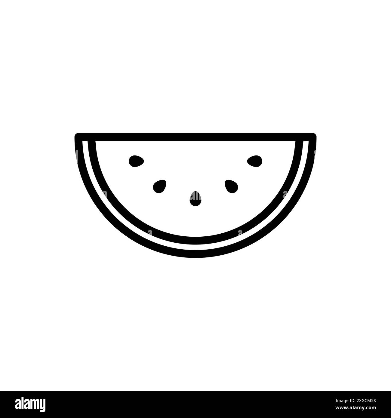 watermelon icon vector design template in white background Stock Vector ...