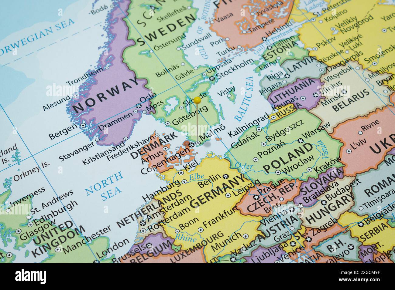 Map of malmo hi-res stock photography and images - Alamy
