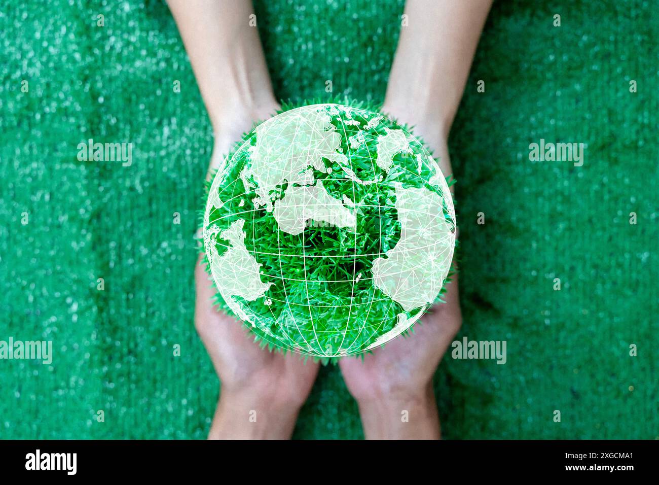World Earth Day Concept. Green Energy, ESG, Renewable and Sustainable ...