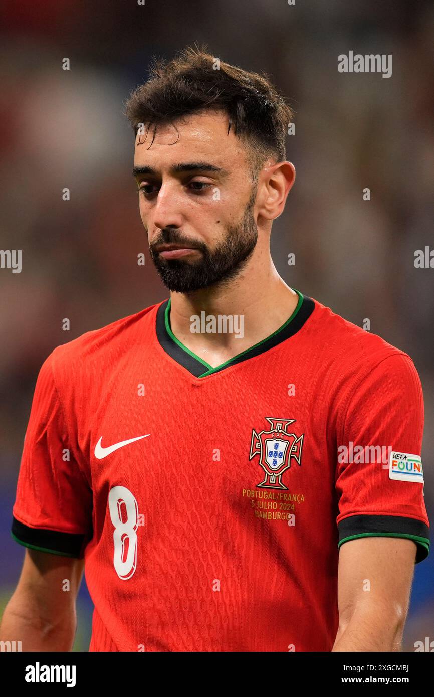 Portugal's Bruno Fernandes during a quarterfinal match between Portugal ...