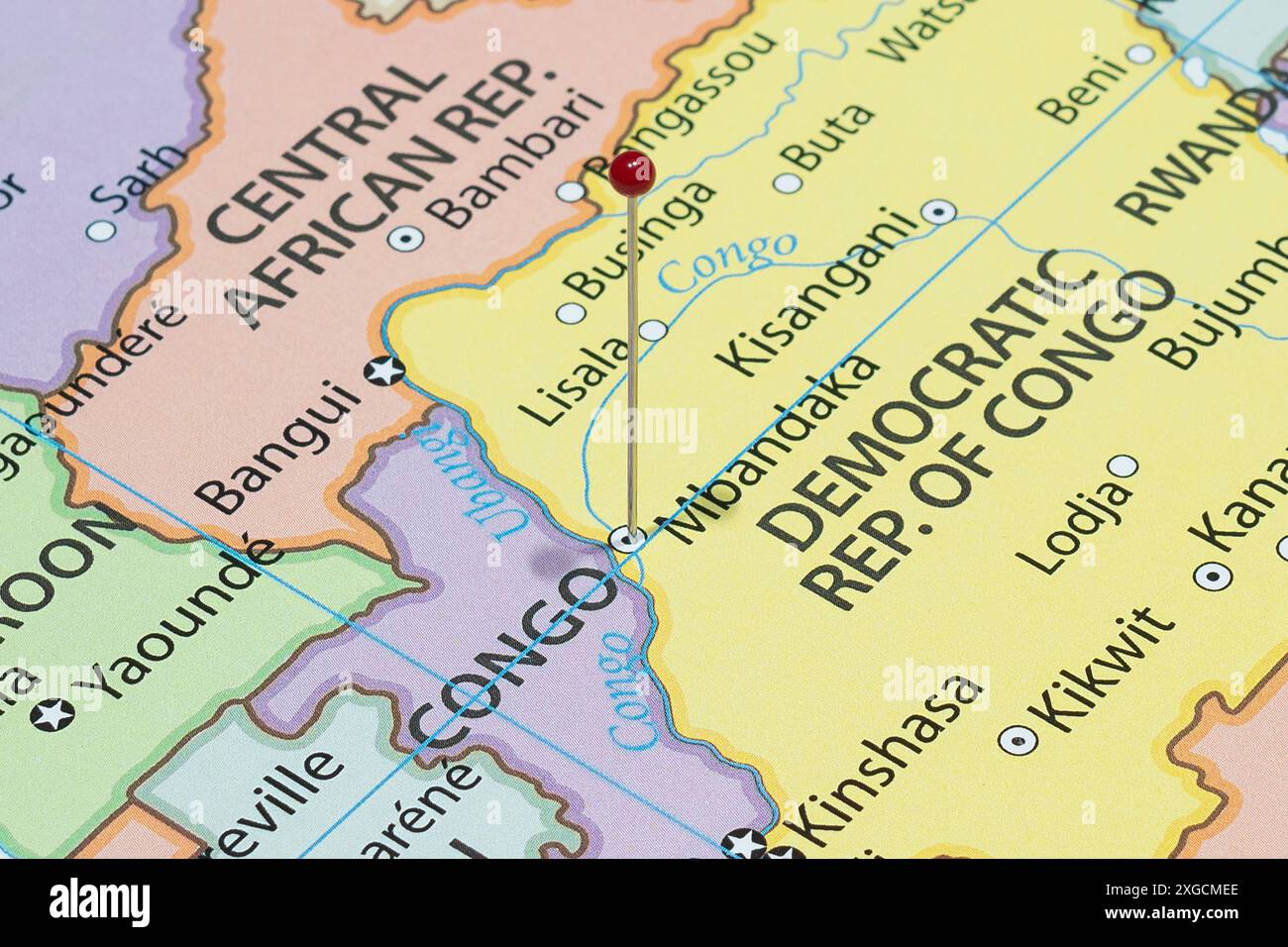 Maps of the democratic republic of congo hi-res stock photography and ...