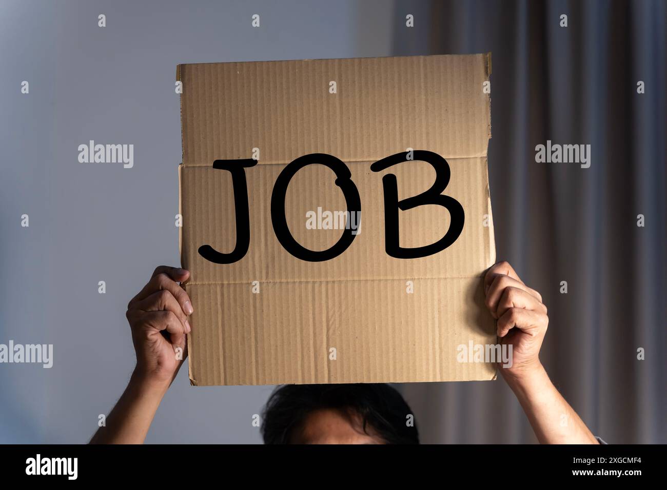 Caucasian man holds sign words hi-res stock photography and images - Alamy