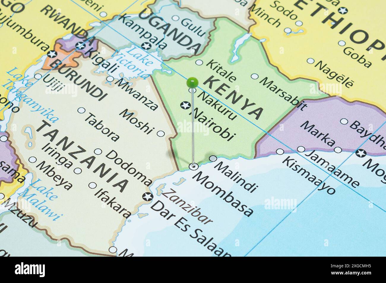 Map of mombasa kenya hi-res stock photography and images - Alamy