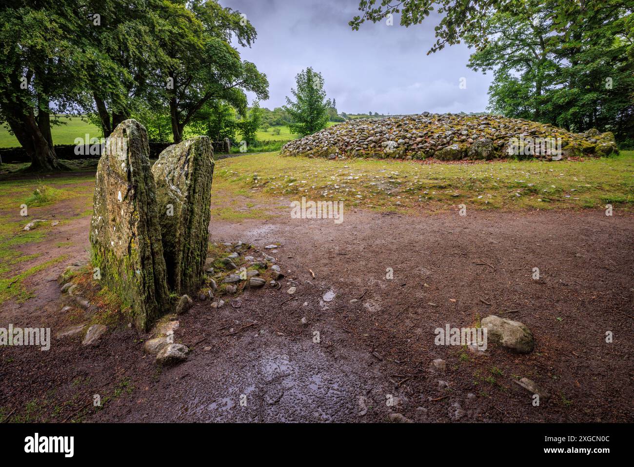 The Bronze Age Clava Cairns, Inverness-shire, Scotland Stock Photo - Alamy