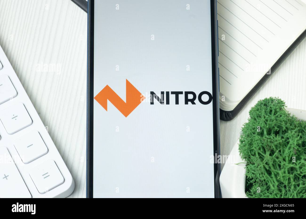 New York, USA - 21 June 2024: Nitro Games Logo on Phone Screen, Company ...