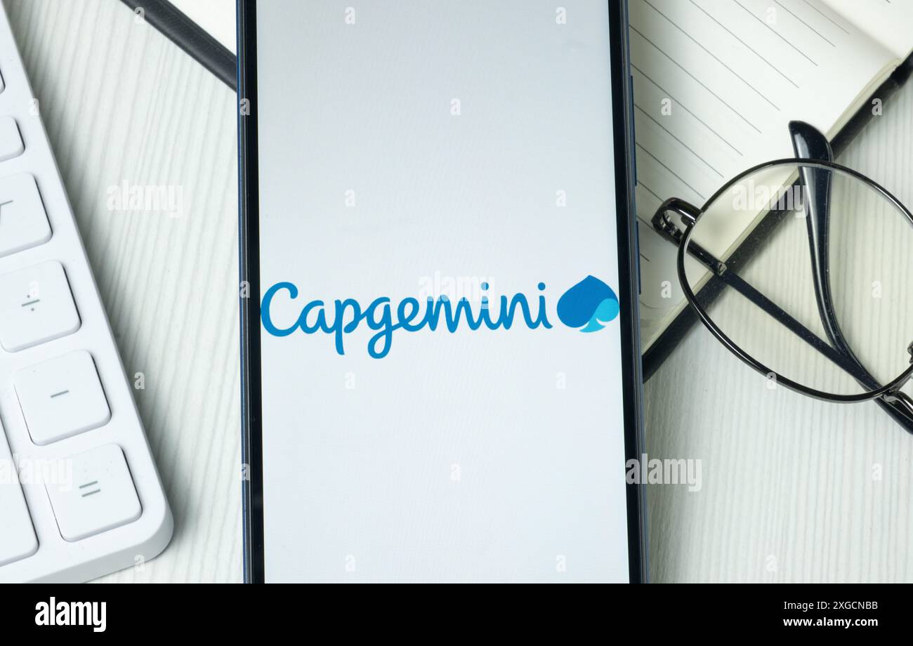 New York, USA - 21 June 2024: Capgemini Logo on Phone Screen, Company ...