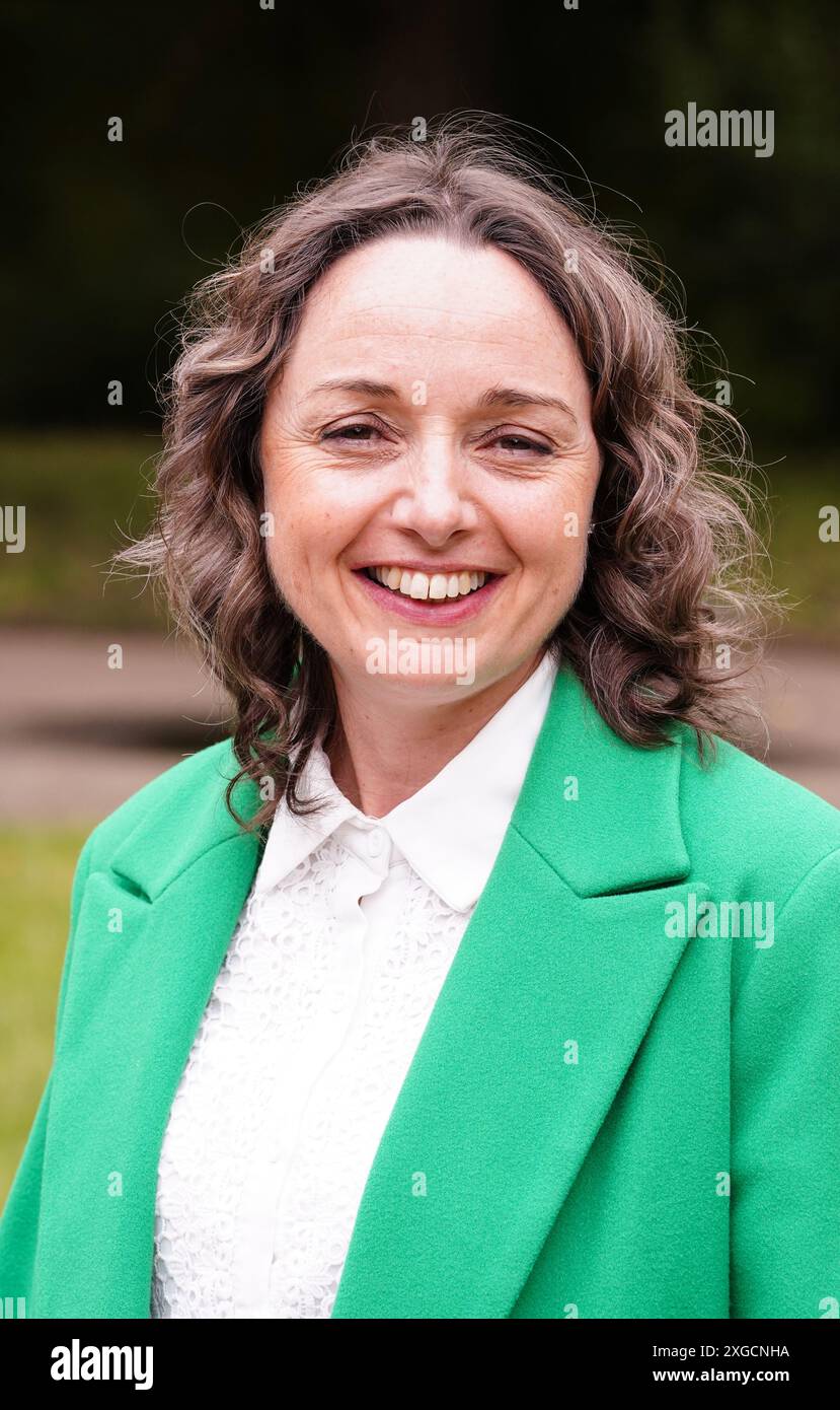 New Plaid Cymru MP Llinos Medi poses for photos on College Green ...