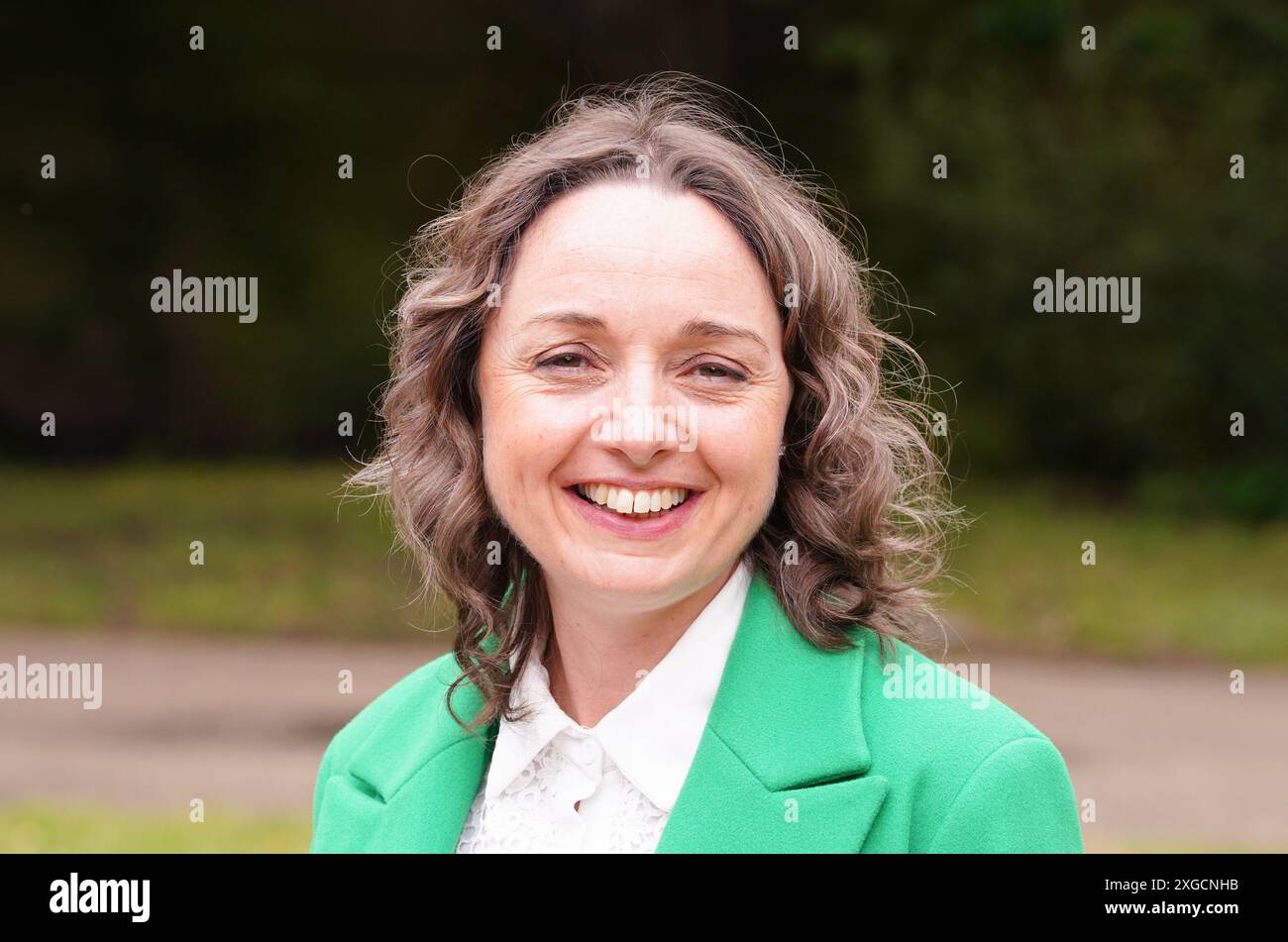 New Plaid Cymru MP Llinos Medi poses for photos on College Green ...