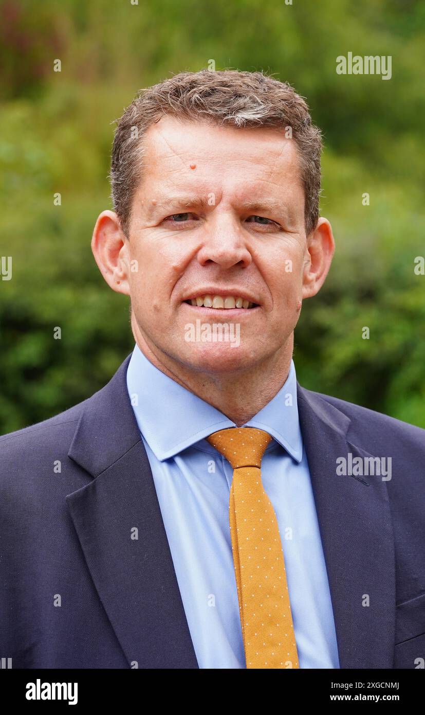 Plaid Cymru Leader Rhun ap Iorwerth poses for photos on College Green ...