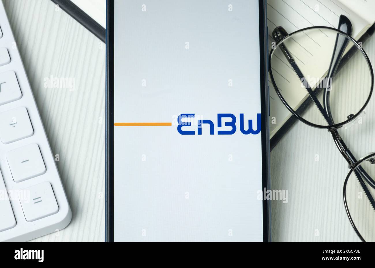 New York, USA - 21 June 2024: EnBW Energie Logo on Phone Screen ...