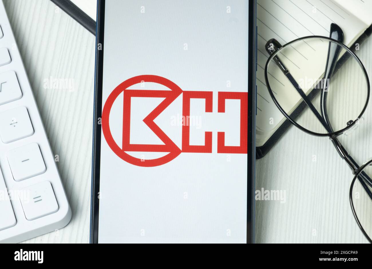 New York, USA - 21 June 2024: CK Hutchison Logo on Phone Screen ...