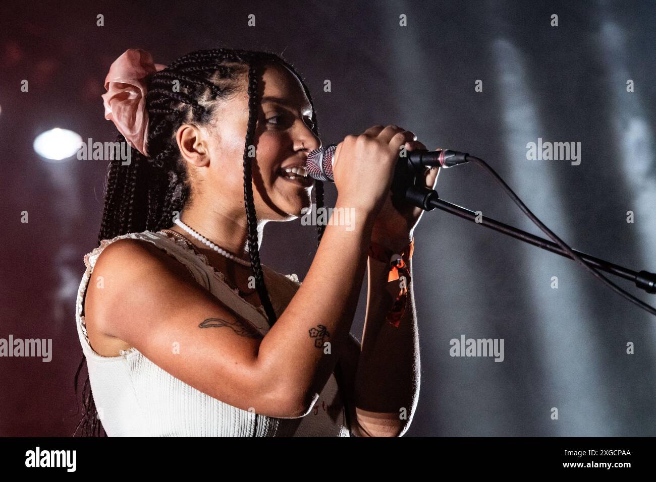 Roskilde, Denmark. 06th, July 2024. The British band English Teacher ...