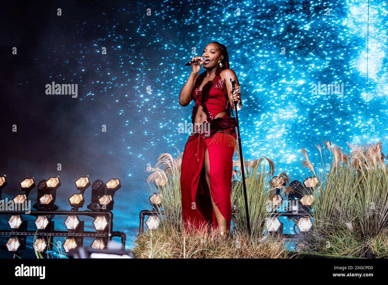 Roskilde, Denmark. 06th, July 2024. The Nigerian singer and songwriter ...