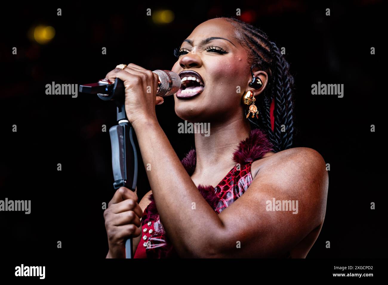 Roskilde, Denmark. 06th, July 2024. The Nigerian singer and songwriter ...