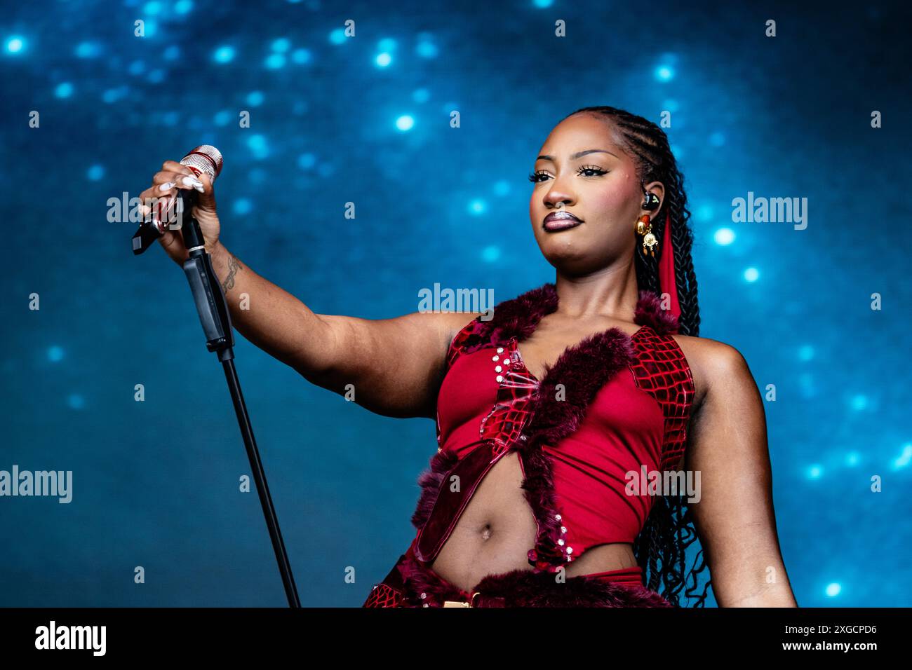 Roskilde, Denmark. 06th, July 2024. The Nigerian singer and songwriter ...