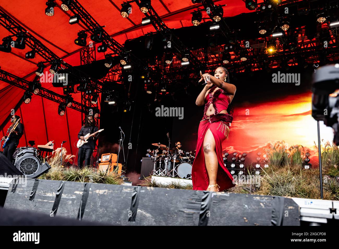 Roskilde, Denmark. 06th, July 2024. The Nigerian singer and songwriter ...