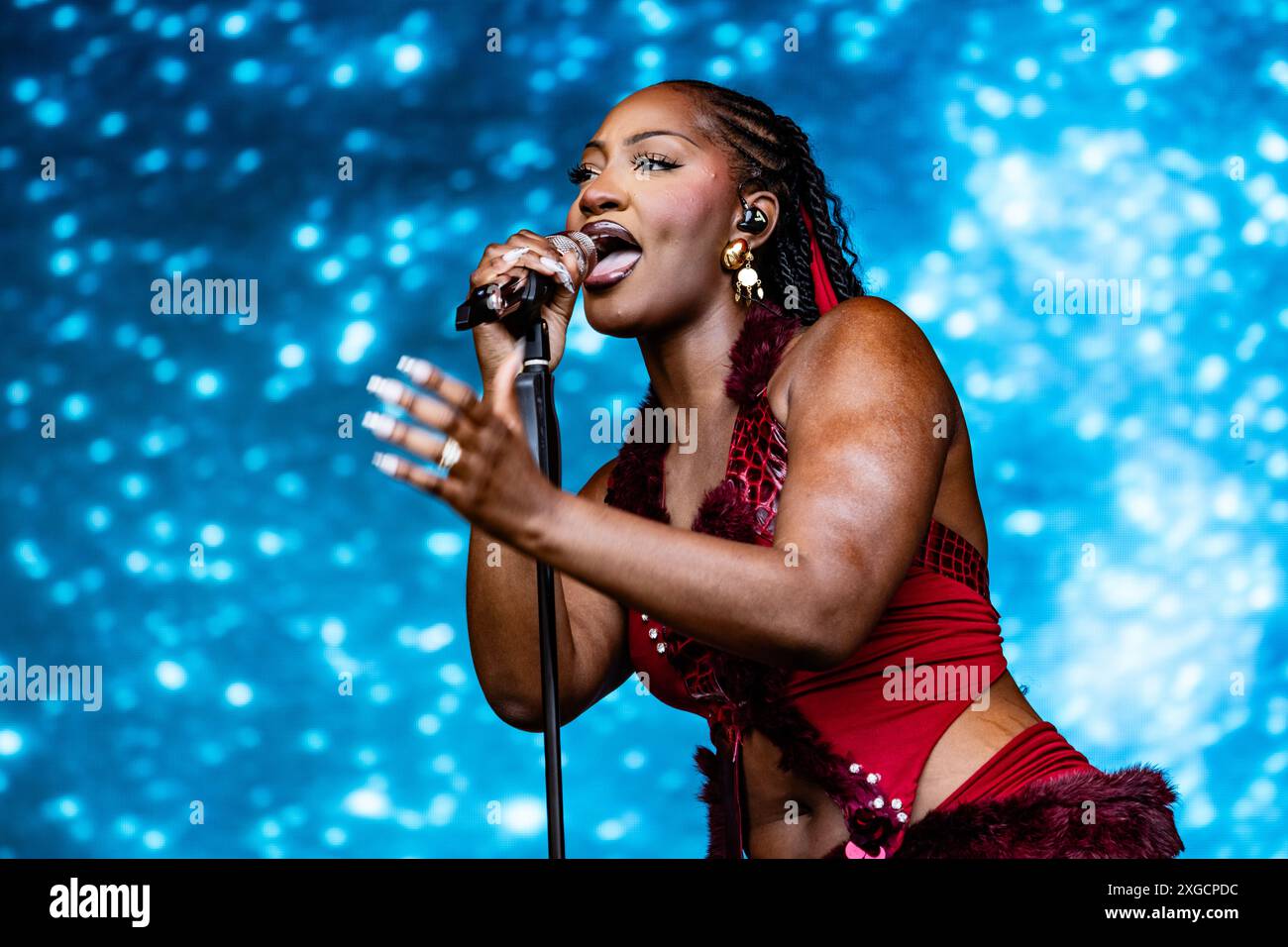Roskilde, Denmark. 06th, July 2024. The Nigerian singer and songwriter ...