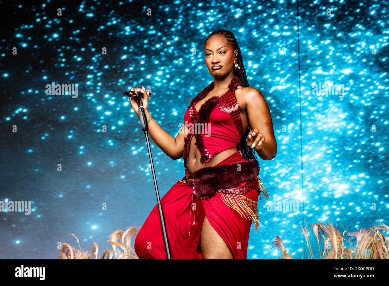 Roskilde, Denmark. 06th, July 2024. The Nigerian singer and songwriter ...