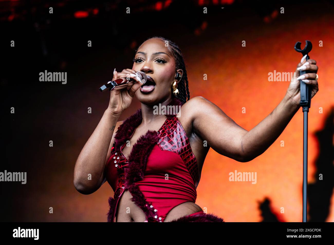 Roskilde, Denmark. 06th, July 2024. The Nigerian singer and songwriter ...