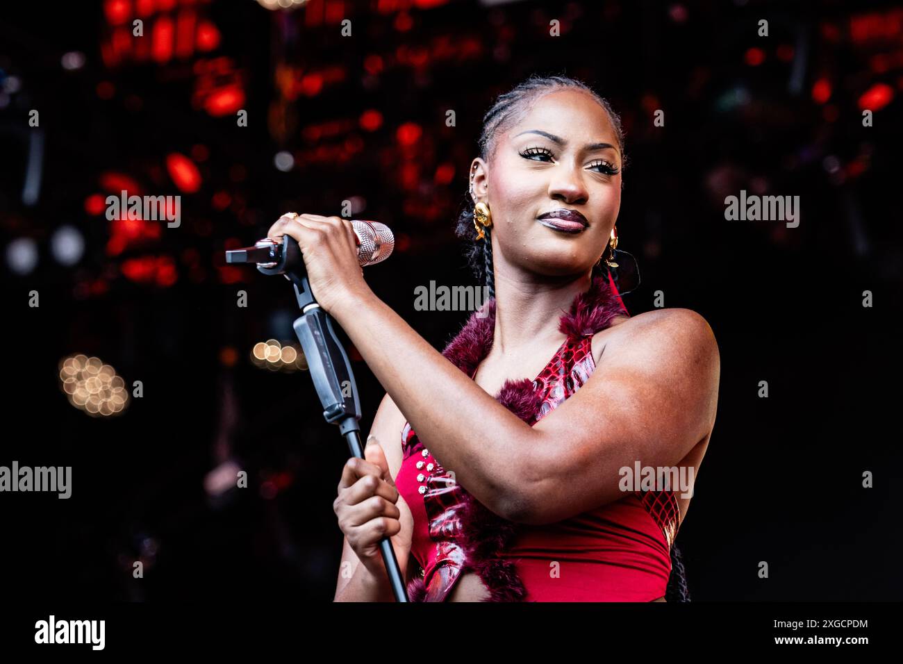 Roskilde, Denmark. 06th, July 2024. The Nigerian singer and songwriter ...