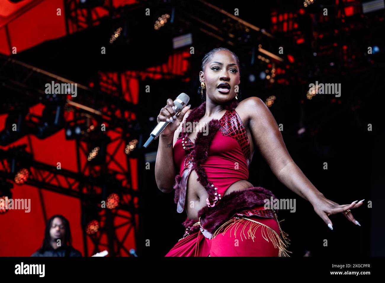 Roskilde, Denmark. 06th, July 2024. The Nigerian singer and songwriter ...