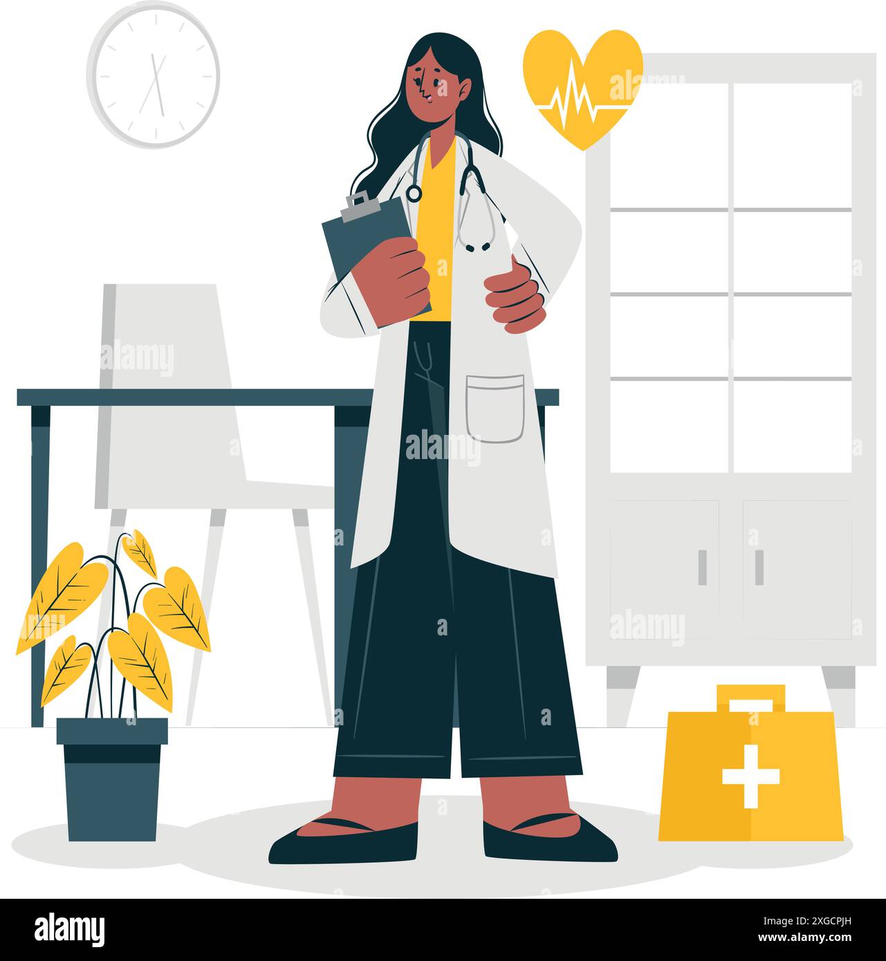 Wellness doctor consultation Stock Vector Images - Alamy