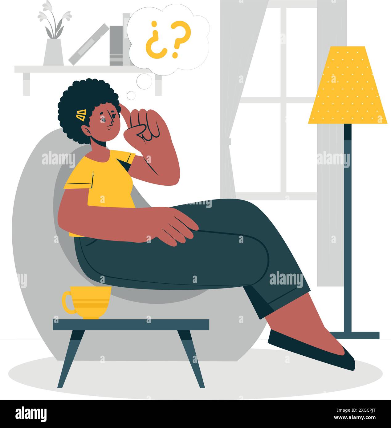 Thoughts concept illustration Stock Vector Image & Art - Alamy