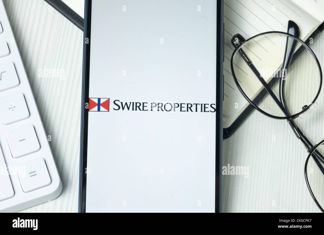 New York, USA - 21 June 2024: Swire Properties Logo on Phone Screen ...