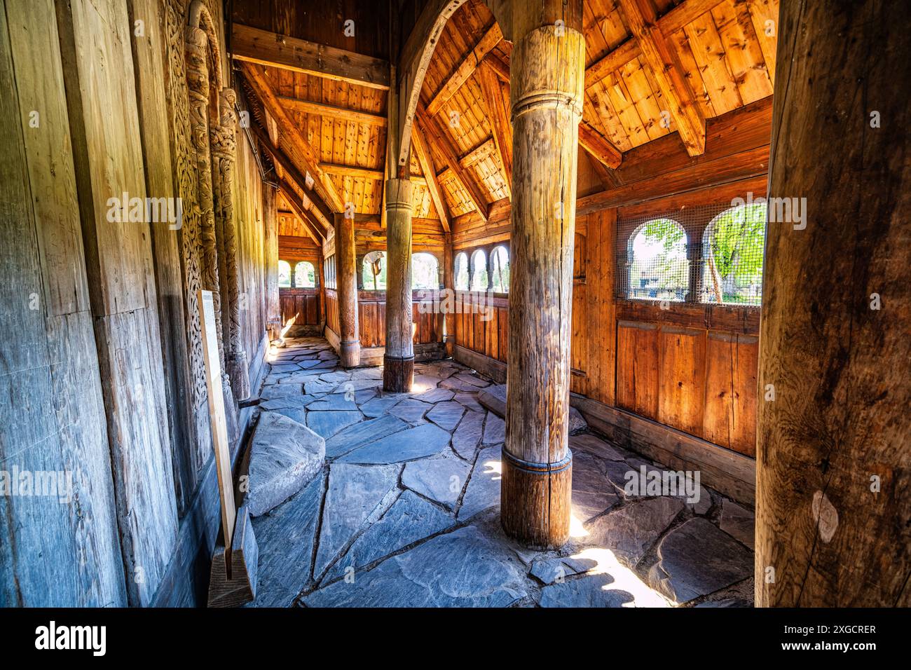 Heddal stavechurch in Telemarken in Norway Stock Photo - Alamy