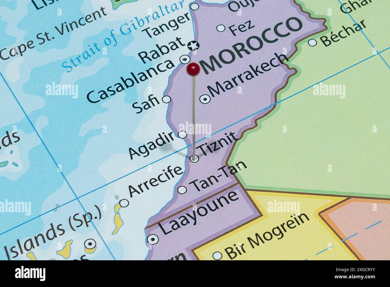 Morocco map pin hi-res stock photography and images - Alamy