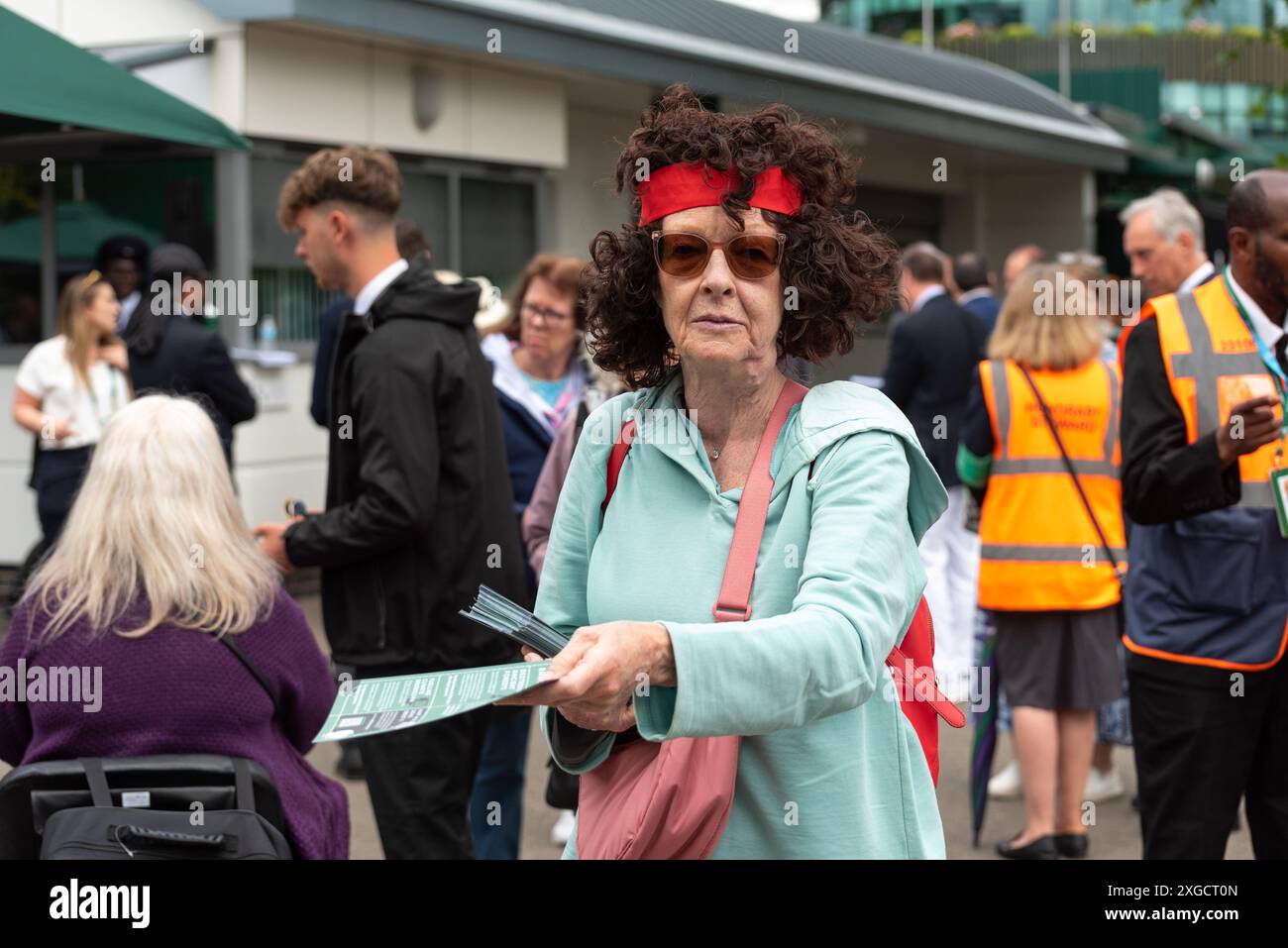 London, UK. 8 July 2024. Members of Extinction Rebellion and Money ...