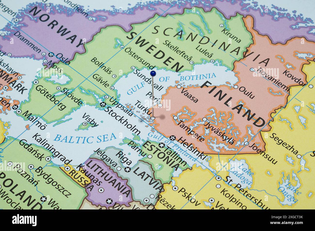 Turku city map hi-res stock photography and images - Alamy