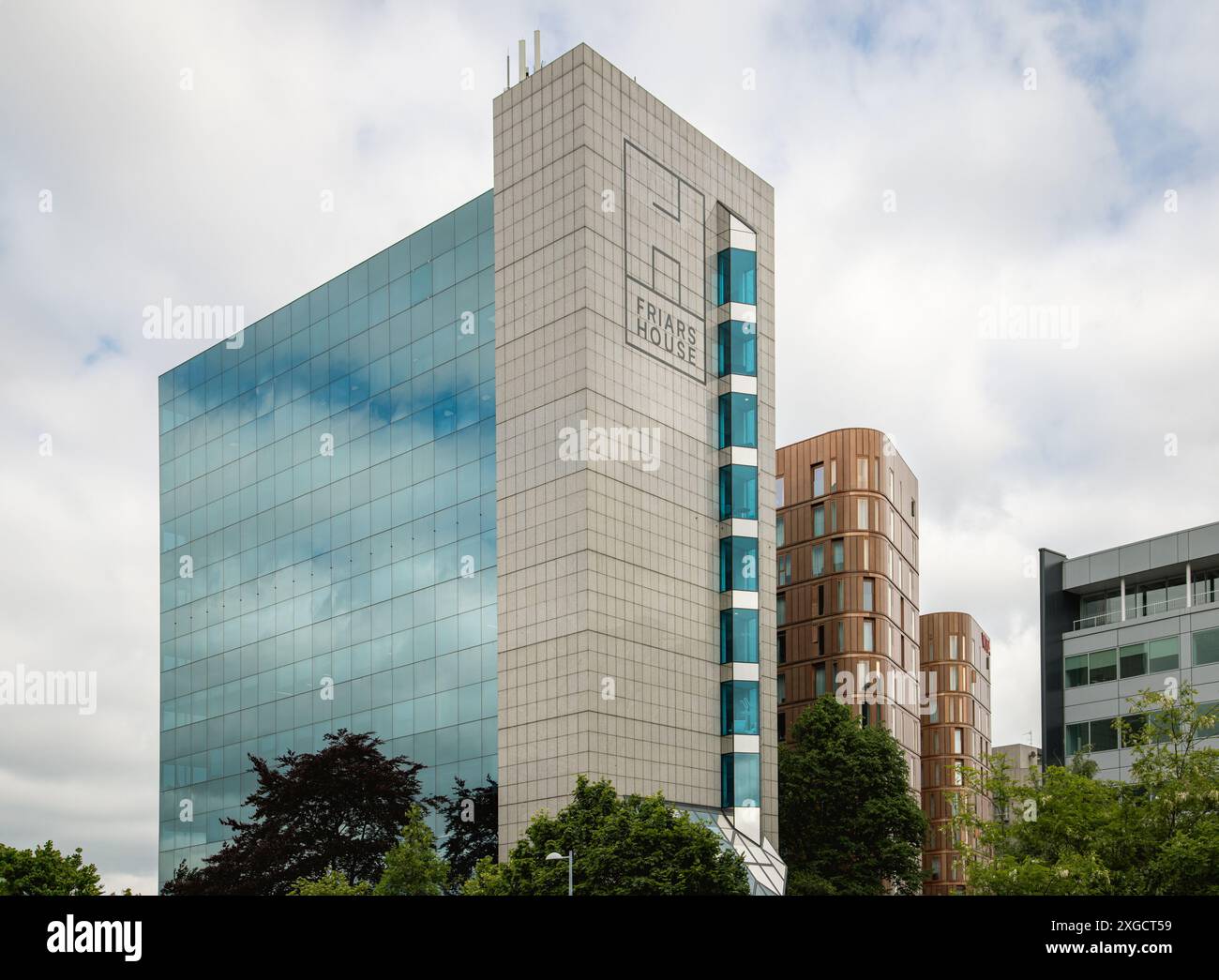 The sleek contemporary architecture of the eleven storey Friars House ...