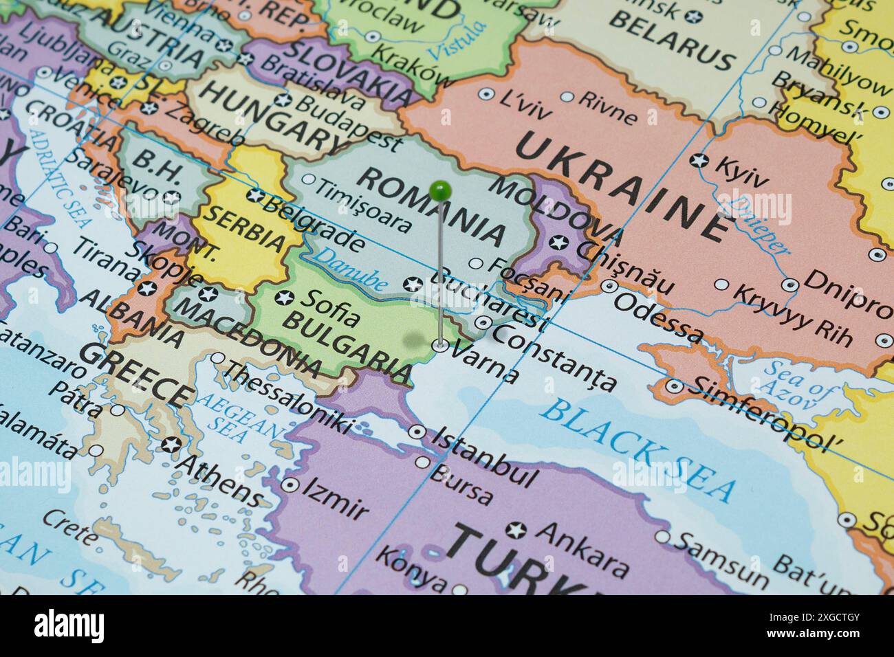 Map of varna hi-res stock photography and images - Alamy