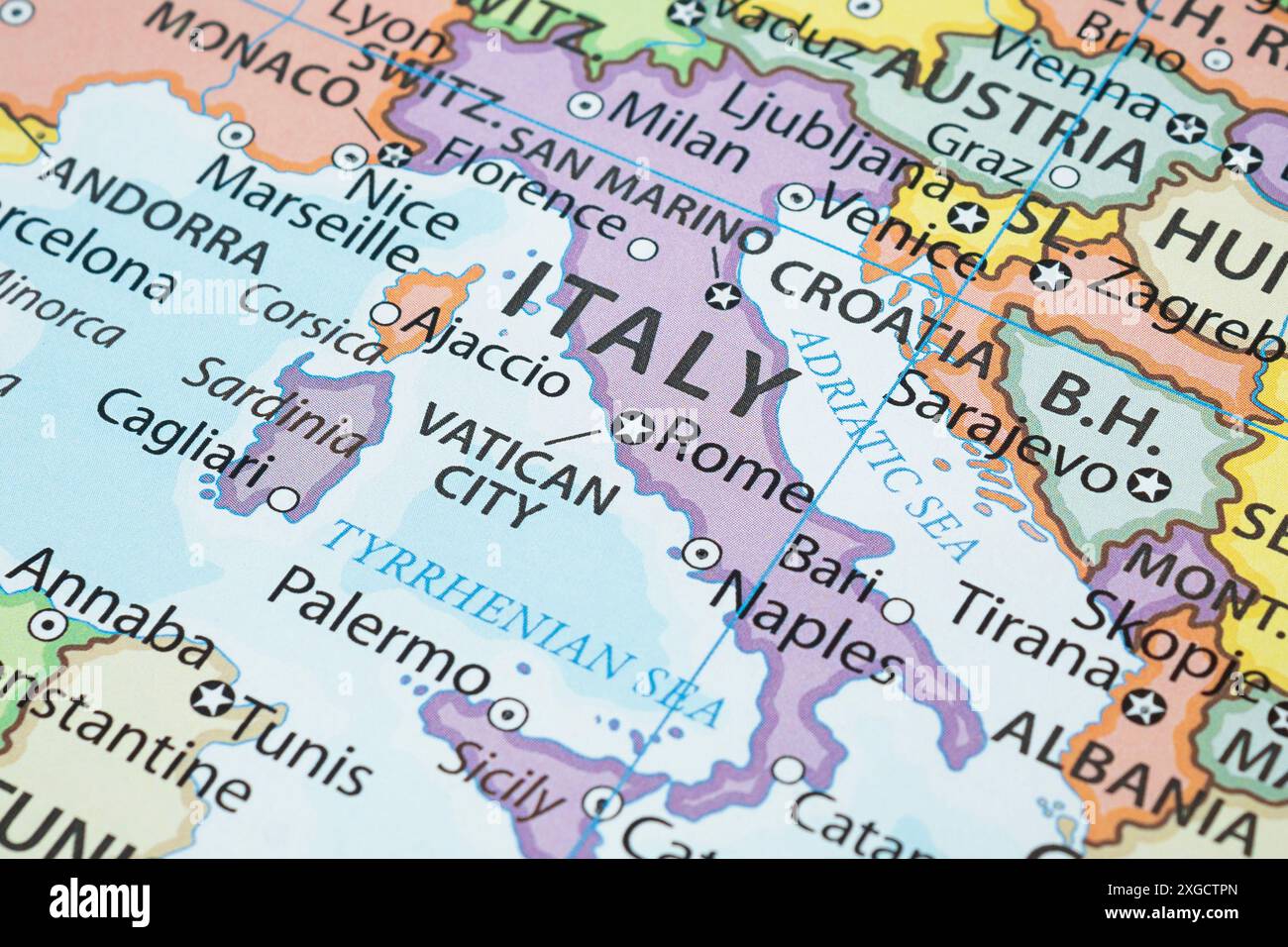 Vatican city political map city hi-res stock photography and images - Alamy