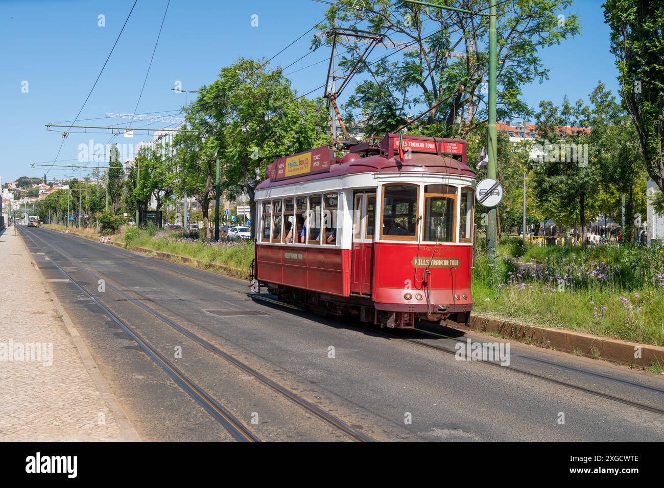 Portugal Lisbon 7 july 2024. Avenida 24 de Julho named after the date ...